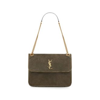 Saint Laurent Niki Tripouch In Suede