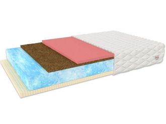 FDM Ergo Schaumstoffmatratze 100 x 200 cm Latex Kokos 22 H&ouml;he Matratze H&auml;rtegrad H2/H3 Thermoplastischer Visco-Schaum Bio-Foam (Mittelweich/Mittelhart) Be