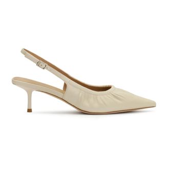 Kazar Cremefarbene Pumps mit offener Ferse - - Shoes - Damen - Beige - 37 EU
