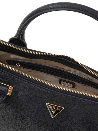 Guess Womens Satchel Bag Black Polyurethane - Satchel-Bags