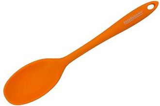 Fackelmann Fackelmann 40369 Silikonlöffel, 28,3 x 5,5 cm, Soft Collection, schwarz oder orange, Menge: 1 Stück