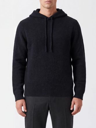 Roberto Collina Strick-Hoodie aus Merinowolle von