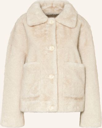 Lilienfels Lilienfels Kunstfell-Jacke Zum Wenden weiss