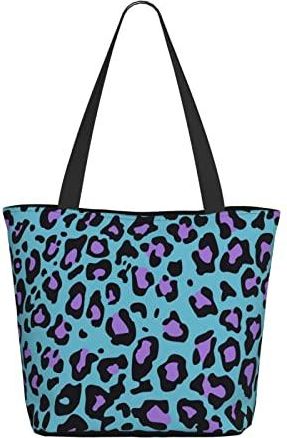 AOOEDM Sac &agrave; provisions pour femme &agrave; motif imprim&eacute; l&eacute;opard 33 x 28 x 19 cm. Le cadeau parfait pour la Saint-Valentin. Cest de la Saint-Valentin pour maman, f