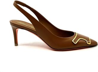 Santoni Femme, Chaussures, Jaune, Taille: 35 1/2 EU Sibilla Slingback Pump