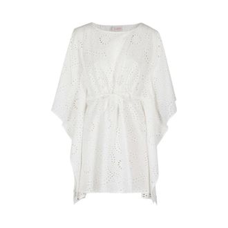MC2 Saint Barth Femme, Vestes, Blanc, Taille: ONE Size Caftan en coton