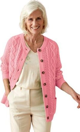 Daxon Cardigan Maille torsad&eacute;e - Femme