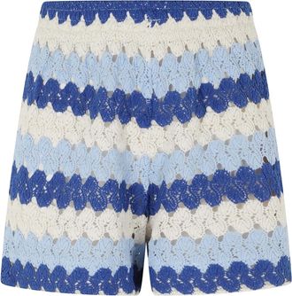 MC2 Saint Barth Femme, Shorts, Bleu, Taille: 40 FR Meave Pull-Up Shorts