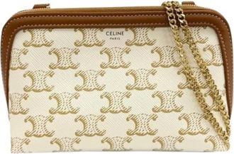 Celine Sac bandouli&egrave;re vintage Pre-owned - Femme - Pre-owned - Beige - Taille: ONE Size