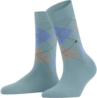 Burlington Queen W So coton fantaisie 1 paire, Chaussettes Femme, Bleu Silent Water 6014-O, 36-41