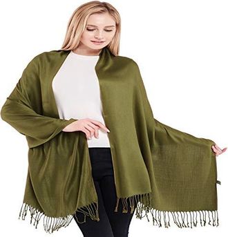 CJ Apparel Ch&acirc;le en pashmina, 60 couleurs - Vert - Taille unique