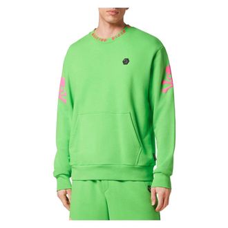 Philipp Plein Homme, Sweatshirts et sweats &agrave; capuche, Vert, Taille: 4XL SweaT-shirt Skull&Bones