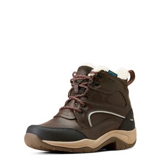 Ariat Womens Telluride Waterproof Insulated Boots in Dark Brown, B Medium Width, Size 42.5, by Ariat