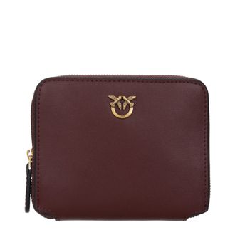 Pinko Pinko Femmes Portefeuille Cuir Rouge/Bourgogne