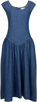 Topshop Robe midi Tseya en jean en coton