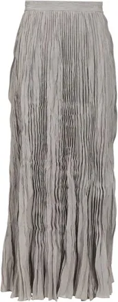 Toteme Femme, Jupes, Gris, Taille: 32 FR Jupe Pliss&eacute; Froiss&eacute;