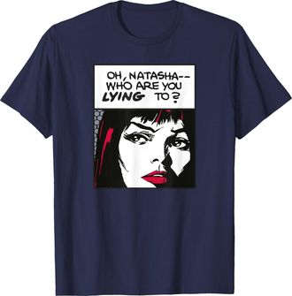 MARVEL Black Widow Comic Book Natasha Lying T-Shirt