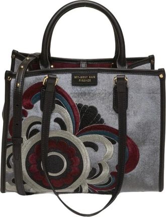 My Best Bags Firenze Cabas Atena - Femme - Sacs - Gris - Taille: ONE Size