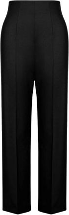 Alberta Ferretti Femme, Pantalons, Noir, Taille: 32 FR Pantalon en laine stretch l&eacute;g&egrave;re