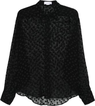 Stella McCartney Hemd mit Polka Dots - Schwarz