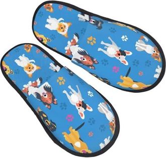 Generic Chiens Mignons Unisexe Slippers Respirantes Chaussons Antid&eacute;rapantes Pantoufles Pour Maison Automne Hiver L