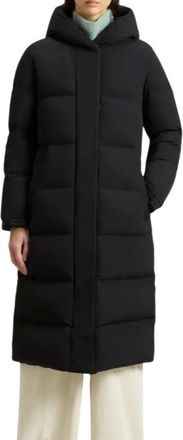 Woolrich Femme, Manteaux, Noir, Taille: 38 FR Cloud Madison Long Coat
