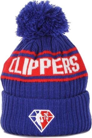 New Era NBA Draft Pom Pom Hat Clippers - - Accessories - Herren - Blau - ONE SIZE