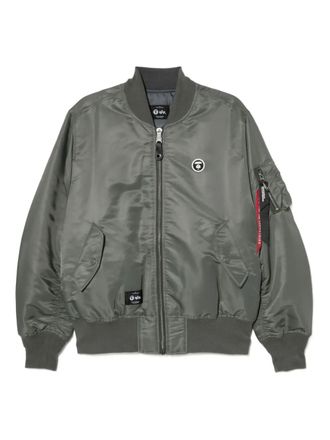 Aape By A Bathing Ape veste bomber à patch logo - Vert