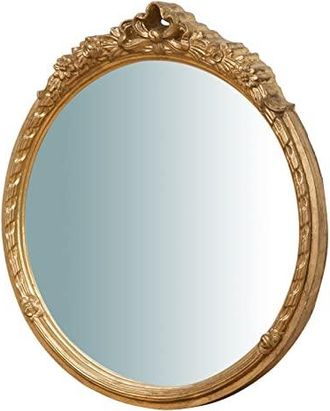 Biscottini International Vintage-Spiegel 47 x 42 cm | Wandspiegel für Badezimmer und Schlafzimmer | Eingangsspiegel