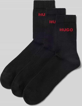HUGO BOSS Socken mit Logo-Schriftzug im 3er-Pack