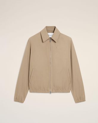Ami Blouson Beige Zipp&eacute; Ami De Coeur en Coton Beige Taupe - XXL - Homme