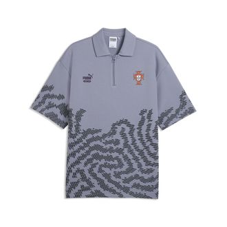 Puma Polo d&eacute;contract&eacute; KING PUMA x PORTUGAL x SALEHE BEMBURY Homme, Accessoires, Gris, XL