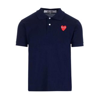 Comme Des Gar&ccedil;ons Polo avec Patch Coeur - Homme - Tops - Bleu - Taille: S