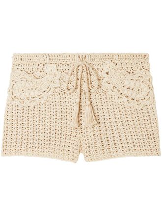 Alanui Conch Shell Shorts - Nude