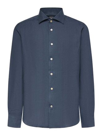 Eleventy Chemise - Bleu Fonc&eacute;