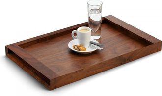 Philippi Lodge Tablett aus massivem Walnussholz - Gr&ouml;&szlig;e S