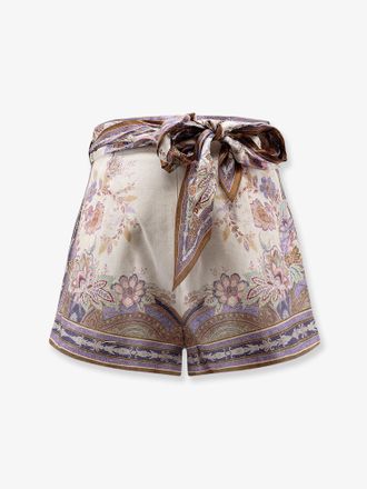 Zimmermann Luna Scarf linen shorts - ZIMMERMANN - gender_Woman