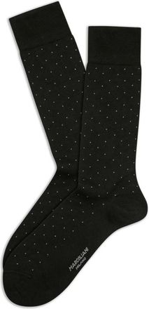 Marcoliani Pima Cotton Lisle Pin Sock - - Underwear - Herren - Schwarzk - ONE SIZE