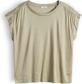 OPUS Kurzarmshirt Sosilla aus Jersey mit lockerer Passform matter Glanz in der Oberfl&auml;che, glatter Griff, Casual