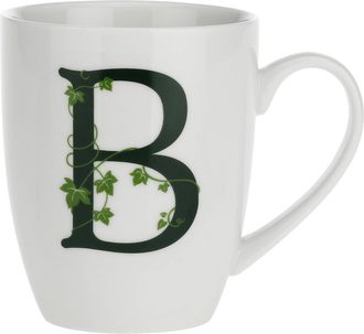 La Porcellana Bianca La porcellana Becher Buchstabe B, wei&szlig;