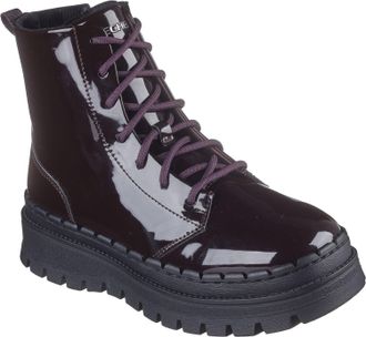 Skechers Damen Jammers-Cool Blocker Fashion Boot, Burgunder, 38.5 EU