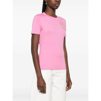 Versace Jeans Couture Femme, Tops, Rose, Taille: 42 FR T-Shirt Imprim&eacute;