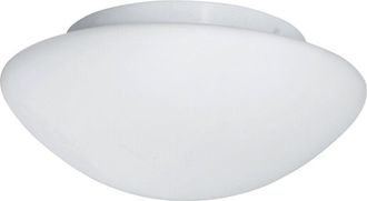 Searchlight Plafonnier tokyo 2L salle de bain IP44 clii Metal Blanc verre opale E27 max 2x60w Diam 28cm