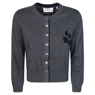 Isabel Marant Lona Logo Cardigan - - Knitwear - Damen - Grau - XS