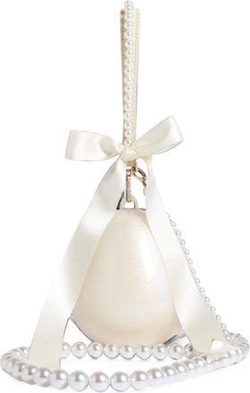 Simone Rocha Pearl Egg Bow Clutch Bag