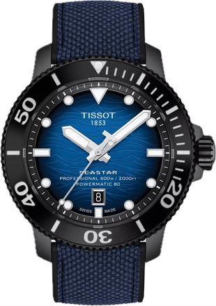 Tissot Seastar 2000 Automatik, 44mm, blaues Zifferblatt, Kautschukband Herrenuhr T120.907.37.041.00