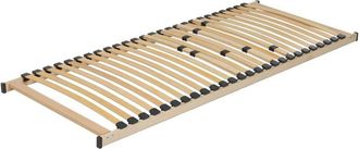 Beliani Beliani - Lattenrahmen Pappelholz Metall 90 x 200 cm 24 Federleisten für Einzelbett Kinderzimmer