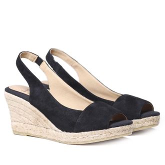 Toni Pons Wildleder-Espadrille f&uuml;r Damen - Monza-A - Schwarz, 38 EU