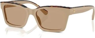 Chanel Square Sonnenbrillen - - Accessories - Damen - Braun - 54 MM