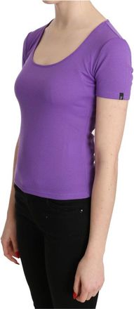 Gianfranco Ferre Femme, Tops, Violet, Taille: 36 FR Haut D&eacute;contract&eacute; &agrave; Manches Courtes